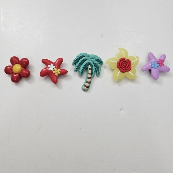CROCS | Accessories | Crocs 5 Tropical Jibbitz Style Shoe Charms ...